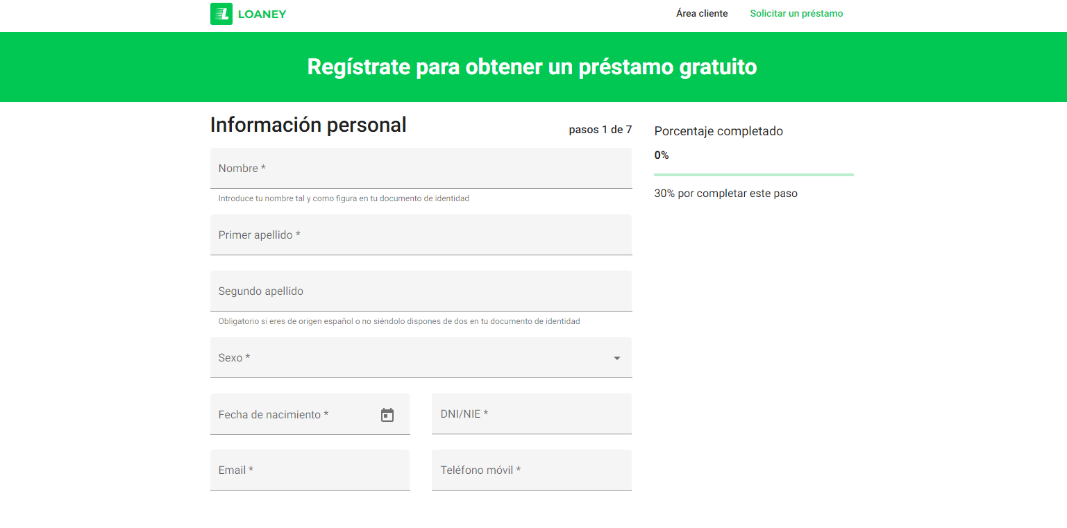 ¿Cómo solicito el Préstamo Loaney? - Dinero Español